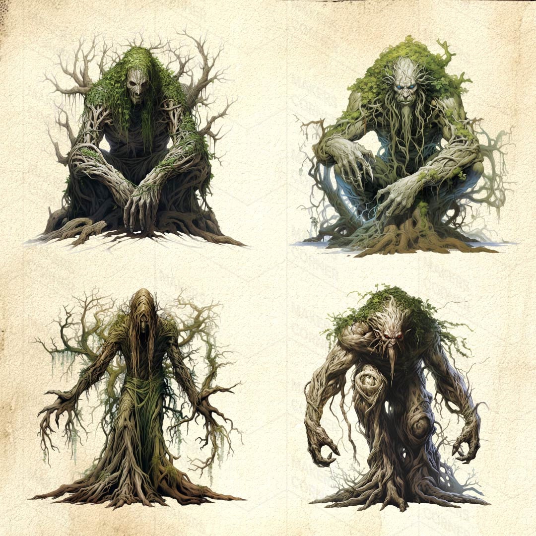 Malicious Dryads Clip Art Collection for Art and Design, Fantasy ...