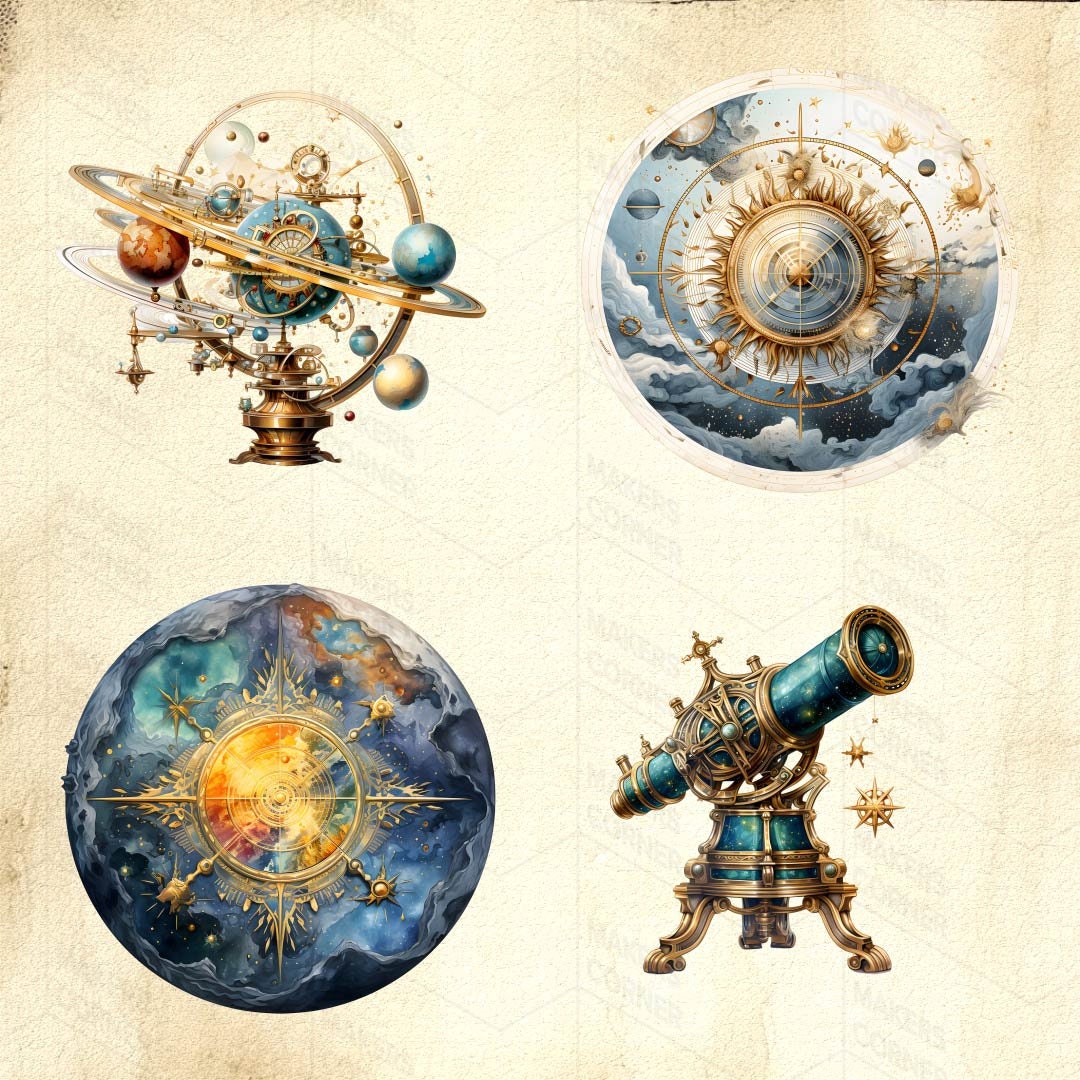 Fantasy Observatory Clip Art Collection Fantasy Rooms and Furniture ...