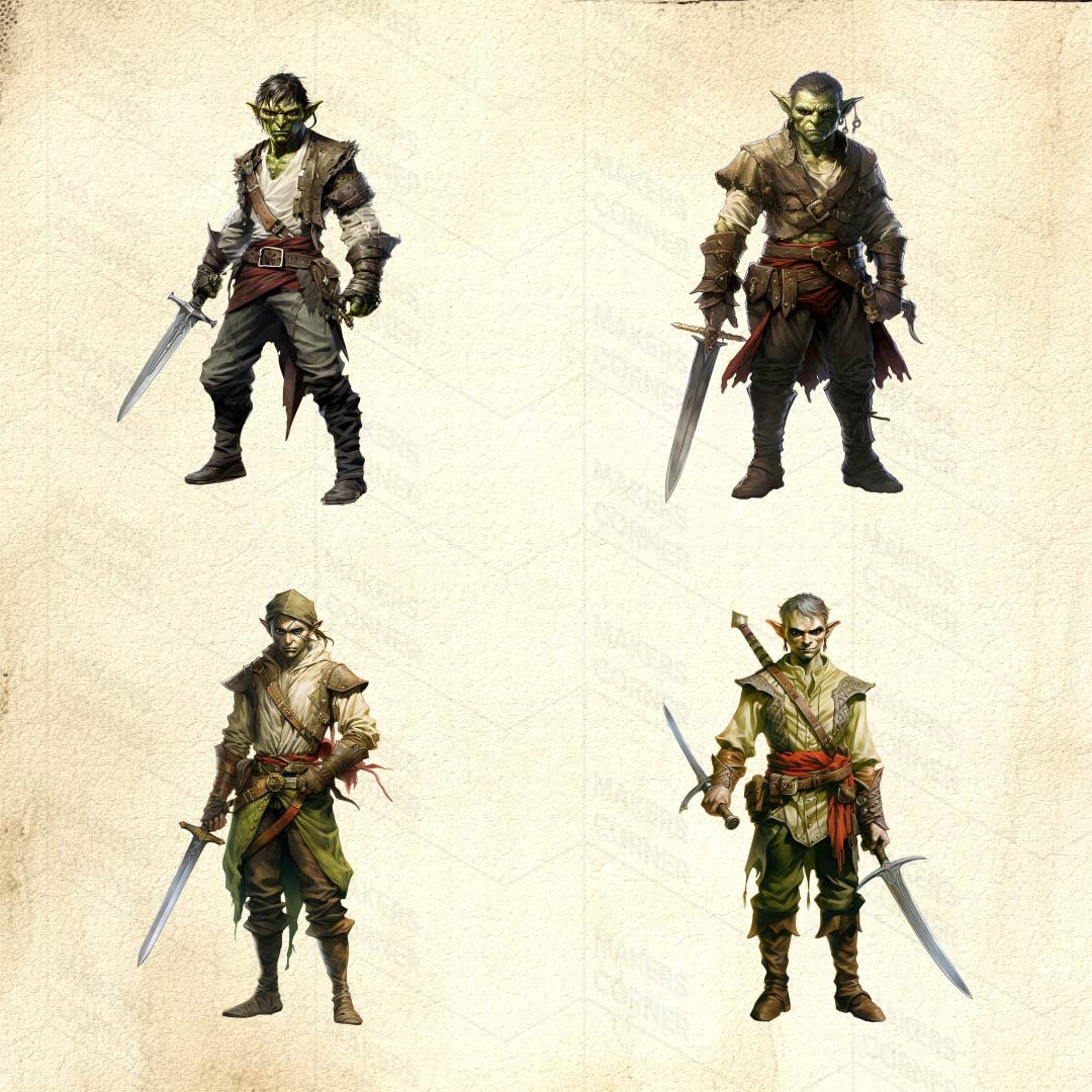 Bandit Gangs Clip Art Collection for Art and Design, Games Night ...