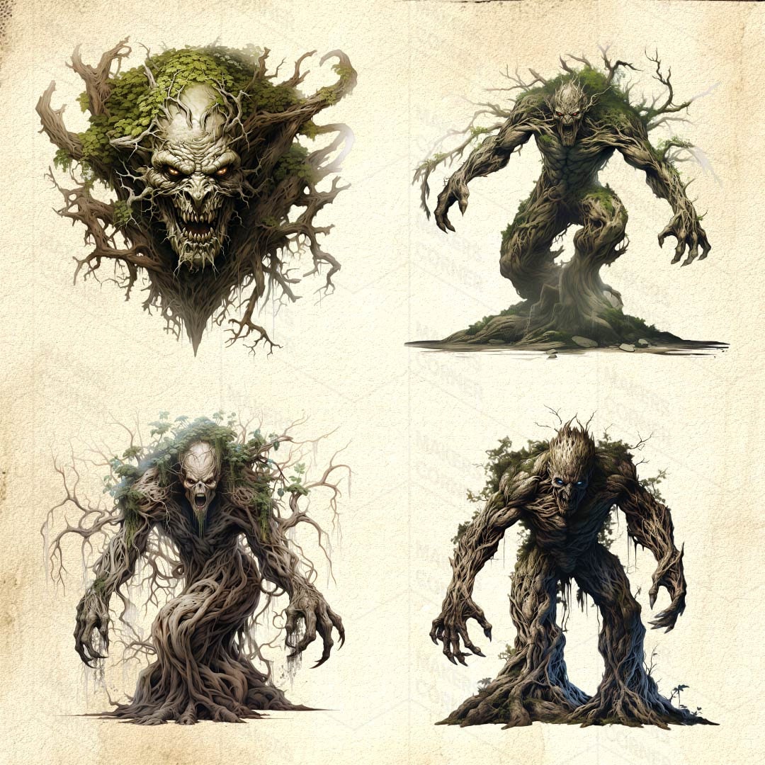 Malicious Dryads Clip Art Collection for Art and Design, Fantasy ...