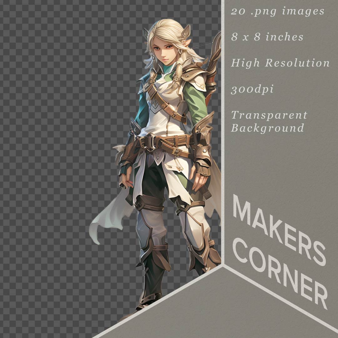 Wandering Rangers Clip Art Collection for Art and Design, RPG Graphics ...