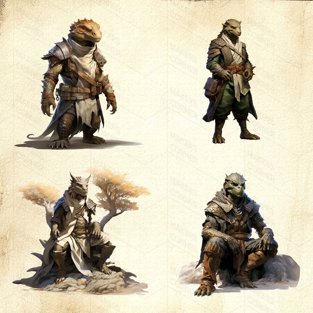 Dragonkin Clans Art Collection for Art and Design, Fantasy Dragons ...