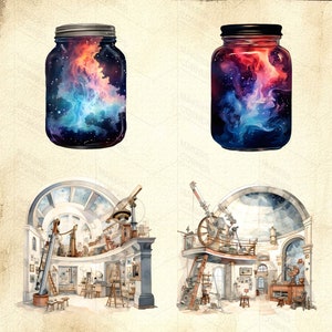Fantasy Observatory Clip Art Collection - Fantasy Rooms and Furniture ...