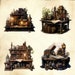 Enchanting Wizard Study Desk Clip Art Collection Fantasy Dungeon Master ...