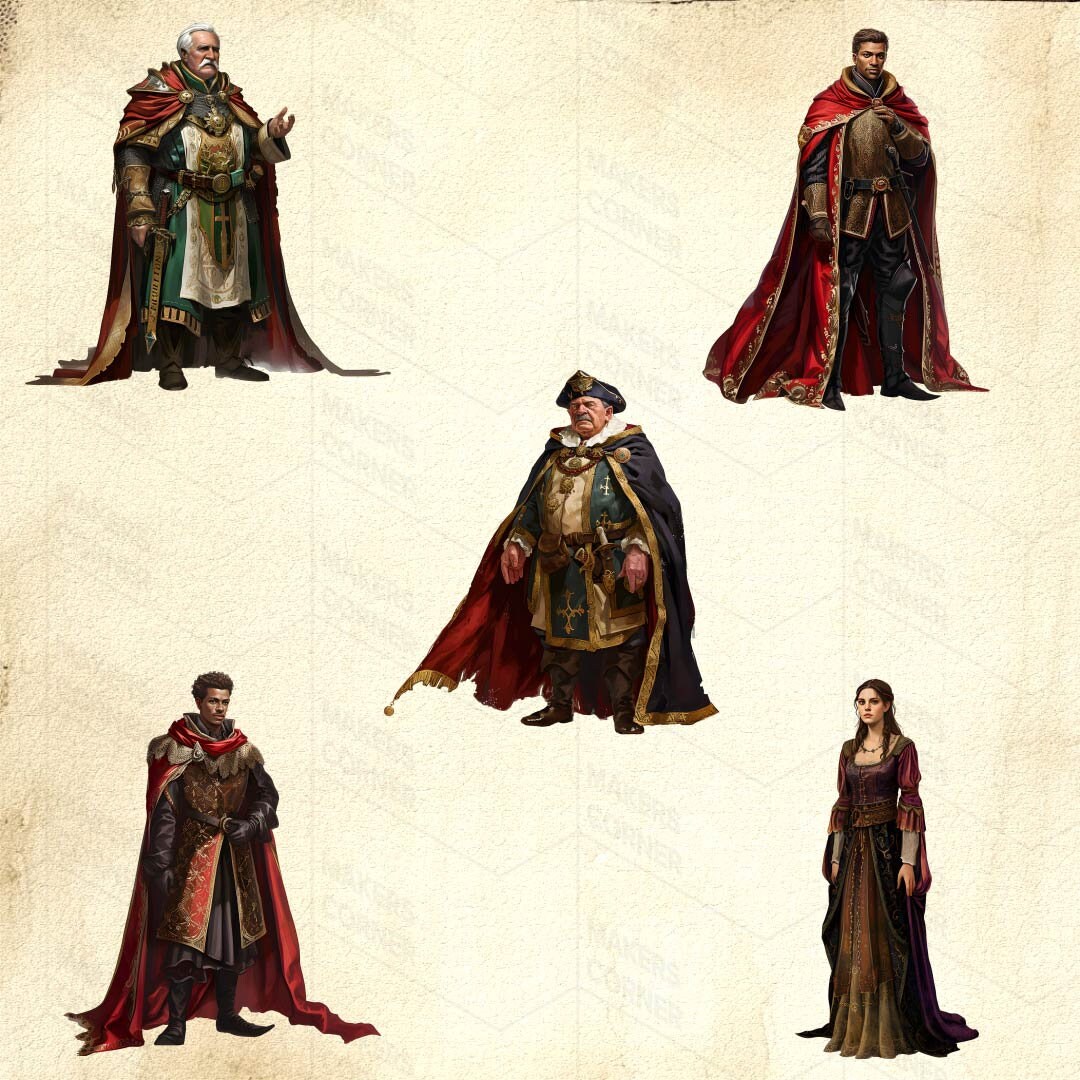 RPG City Civilians NPC Clip Art Collection for Art and Design, Games ...