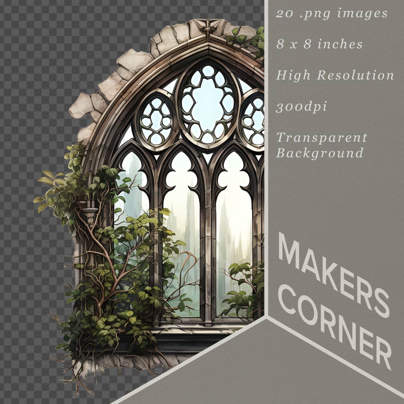 Fantastical Windows Clip Art Collection for Fantasy Art and Design ...