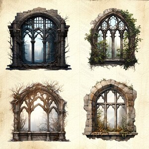 Fantastical Windows Clip Art Collection for Fantasy Art and Design ...