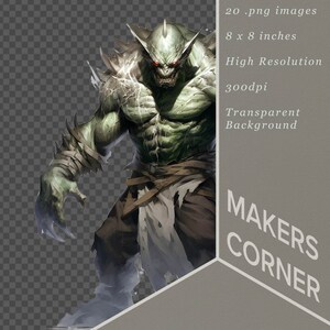 Fantasy RPG Bosses Clip Art Collection for Art and Design, Fantasy Art ...