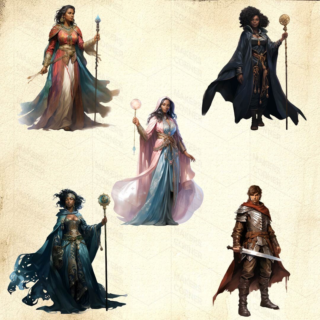 Ingenious Humans Clip Art Collection for Art and Design, RPG Graphics ...