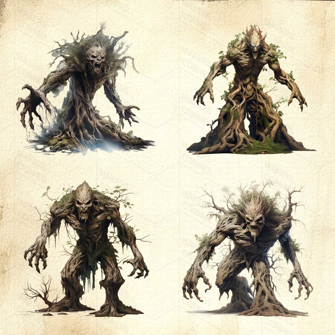 Malicious Dryads Clip Art Collection for Art and Design, Fantasy ...
