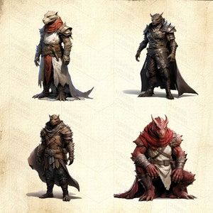 Dragonkin Clans Art Collection for Art and Design, Fantasy Dragons ...