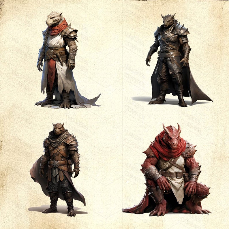 Dragonkin Clans Art Collection for Art and Design, Fantasy Dragons ...