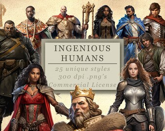 RPG City Civilians NPC Clip Art Collection for Art and Design, Games ...