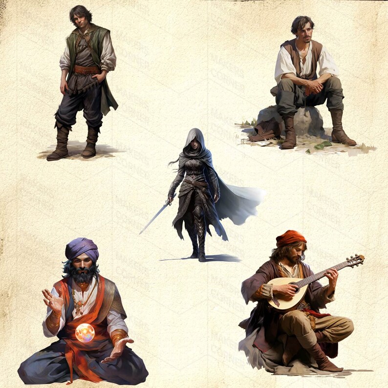 Ingenious Humans Clip Art Collection for Art and Design, RPG Graphics ...