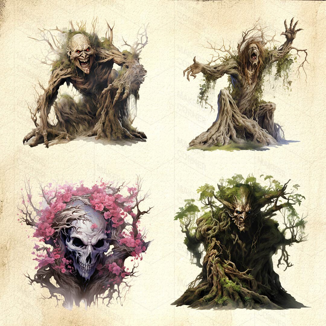 Malicious Dryads Clip Art Collection for Art and Design, Fantasy ...