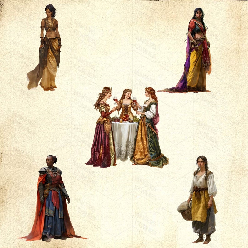 RPG City Civilians NPC Clip Art Collection for Art and Design, Games ...