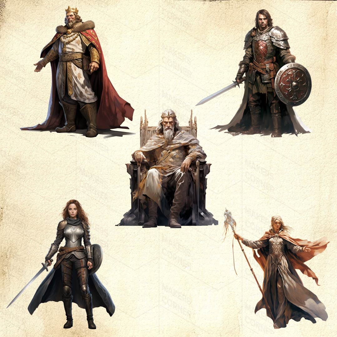 Ingenious Humans Clip Art Collection for Art and Design, RPG Graphics ...