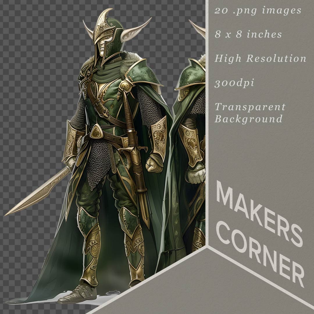 RPG Guards & Peacekeepers NPC Clip Art Collection for Art and Design ...