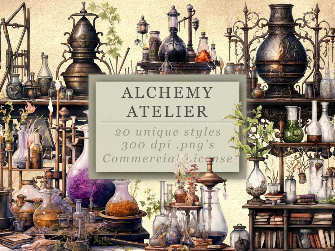 Alchemy Atelier Clip Art Collection - Fantasy Rooms and Furniture ...