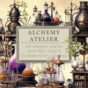 Alchemy Atelier Clip Art Collection - Fantasy Rooms and Furniture ...