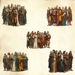 RPG Crowds and Spectators NPC Clip Art Collection for Art and Design ...