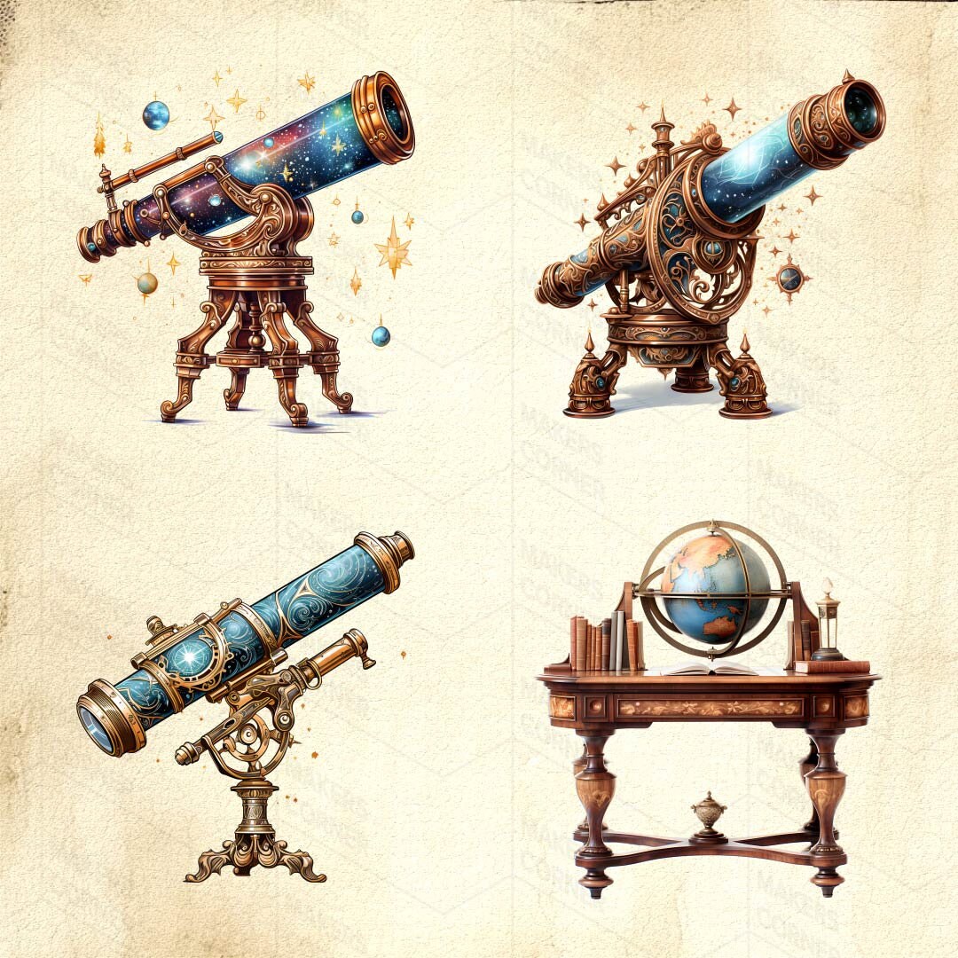 Fantasy Observatory Clip Art Collection Fantasy Rooms and Furniture ...