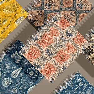 Indian Woodblock Digital Design Papers, Seamless Pattern, Repeating ...