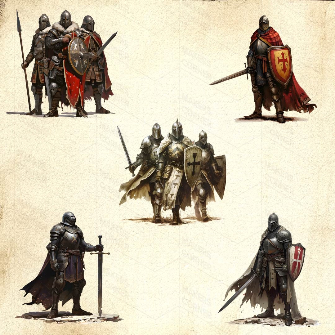 RPG Guards & Peacekeepers NPC Clip Art Collection for Art and Design ...