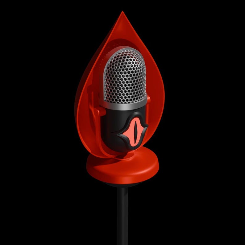 Alastor Microphone Staff Cosplay Prop From Hazbin Hotel - 3D Print Stl Files - Etsy Australia