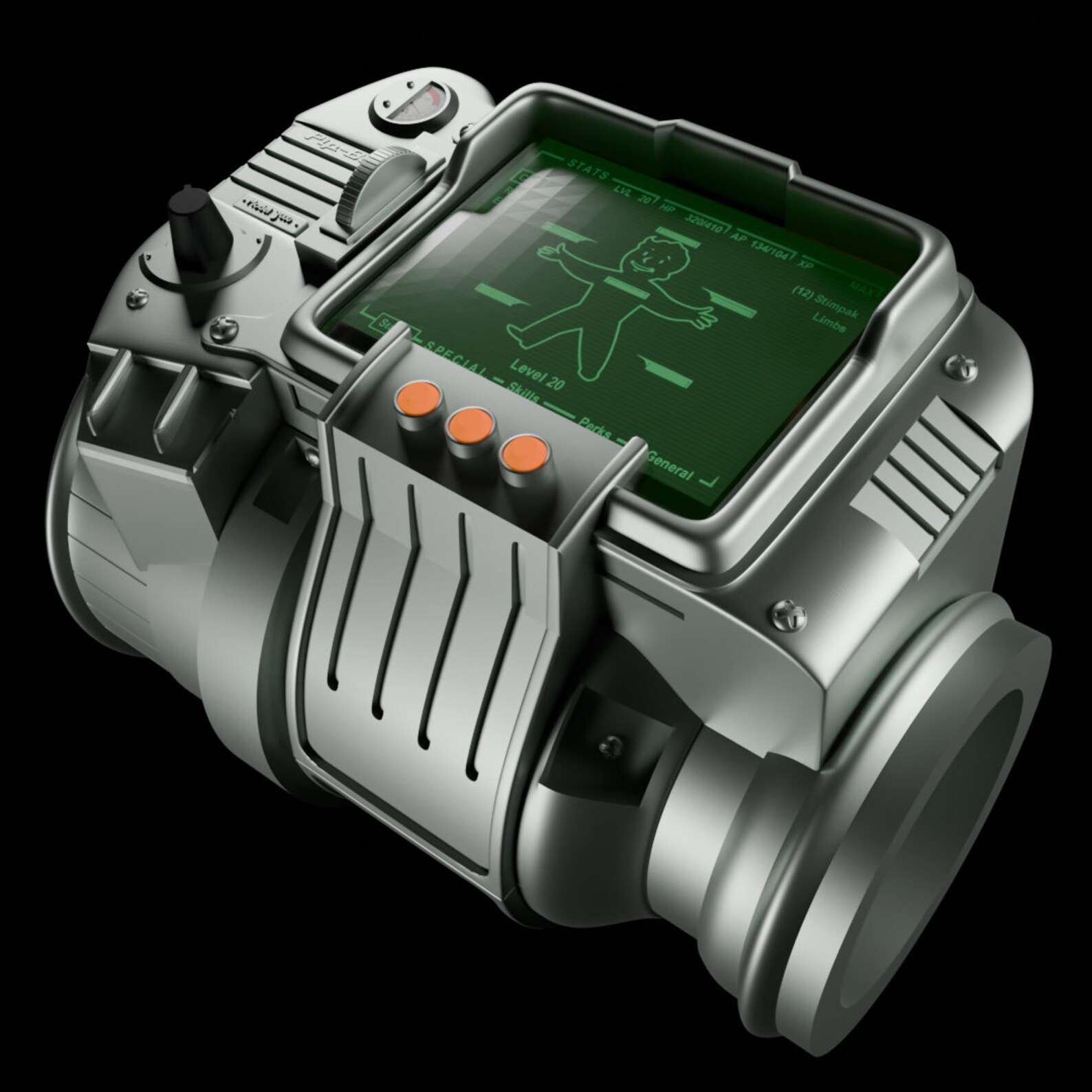 Pip-boy 3000 and Pimp-boy 3 Billion From Fallout 3 and New Vegas - Stl ...