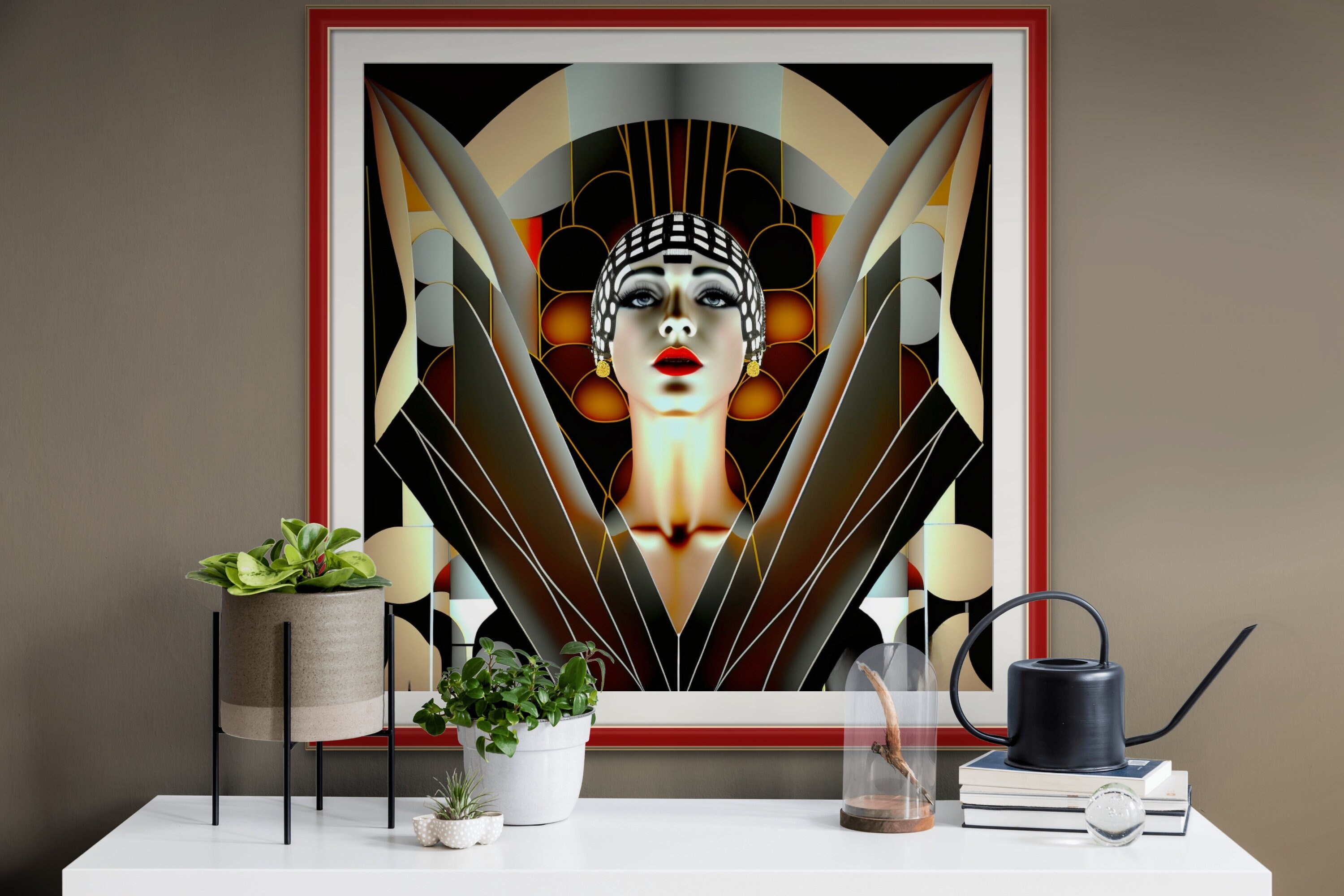 Digital Art Deco Portrait of Cabaret Dancer Art Deco Art - Etsy