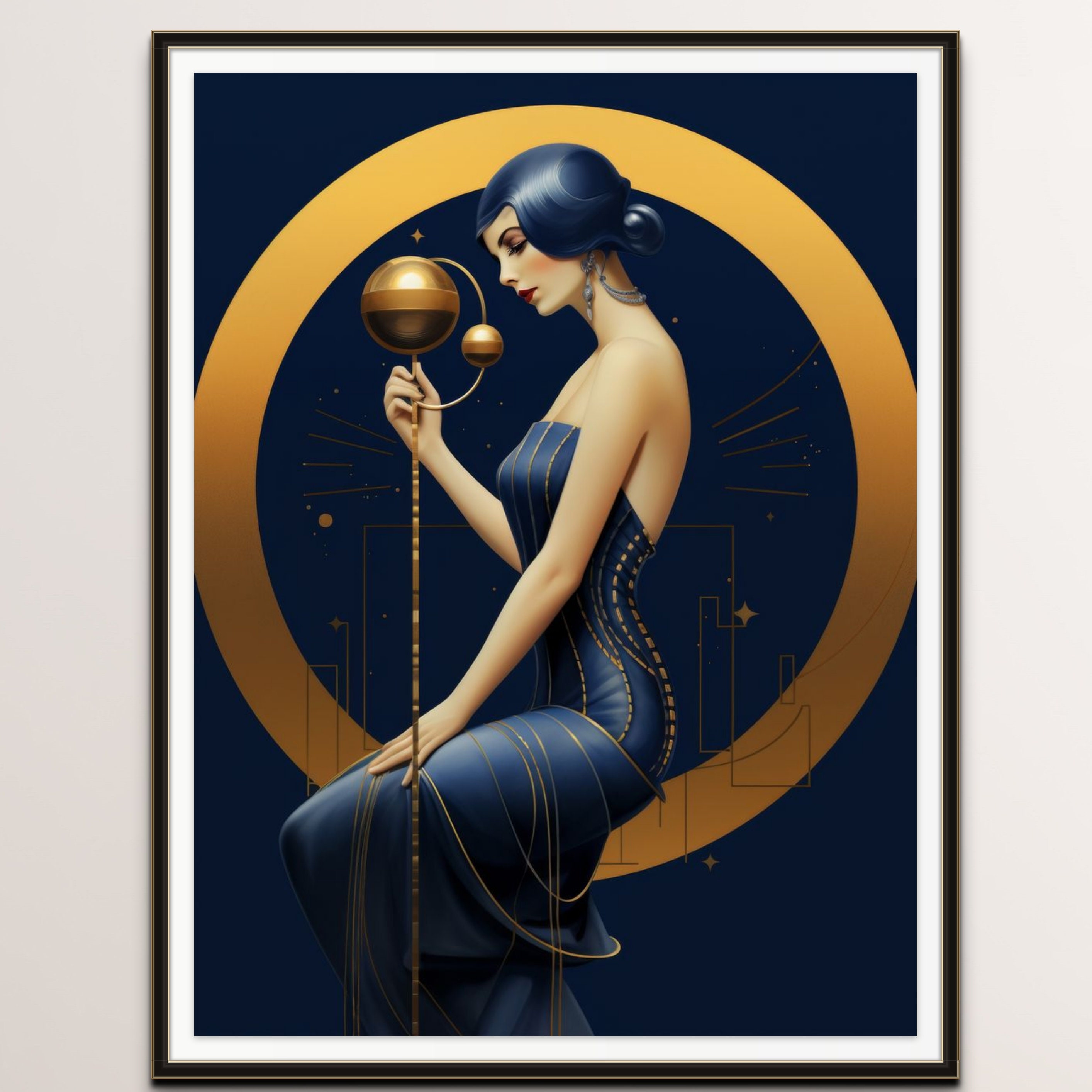 Vintage 1930's Art Deco Print in Beautiful Detail for Wall Art, Art ...