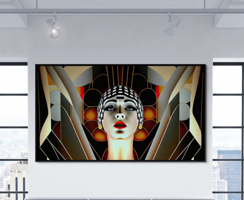 Digital Art Deco Portrait of Cabaret Dancer Art Deco Art - Etsy