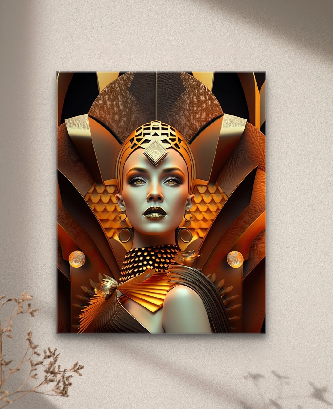 Digital Art Deco Print of Warrior Woman Art Deco Art Art Deco Wall Art ...