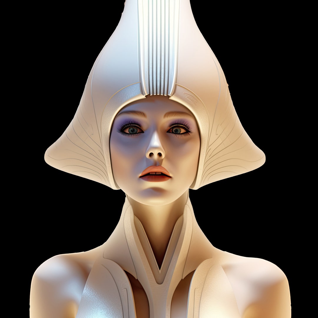 Digital Art Deco Print of Space Girl for Your Wall Art and Home Decor ...