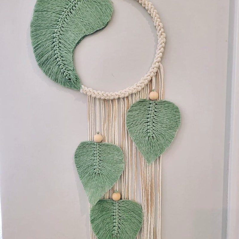 Macrame Leaf - Etsy