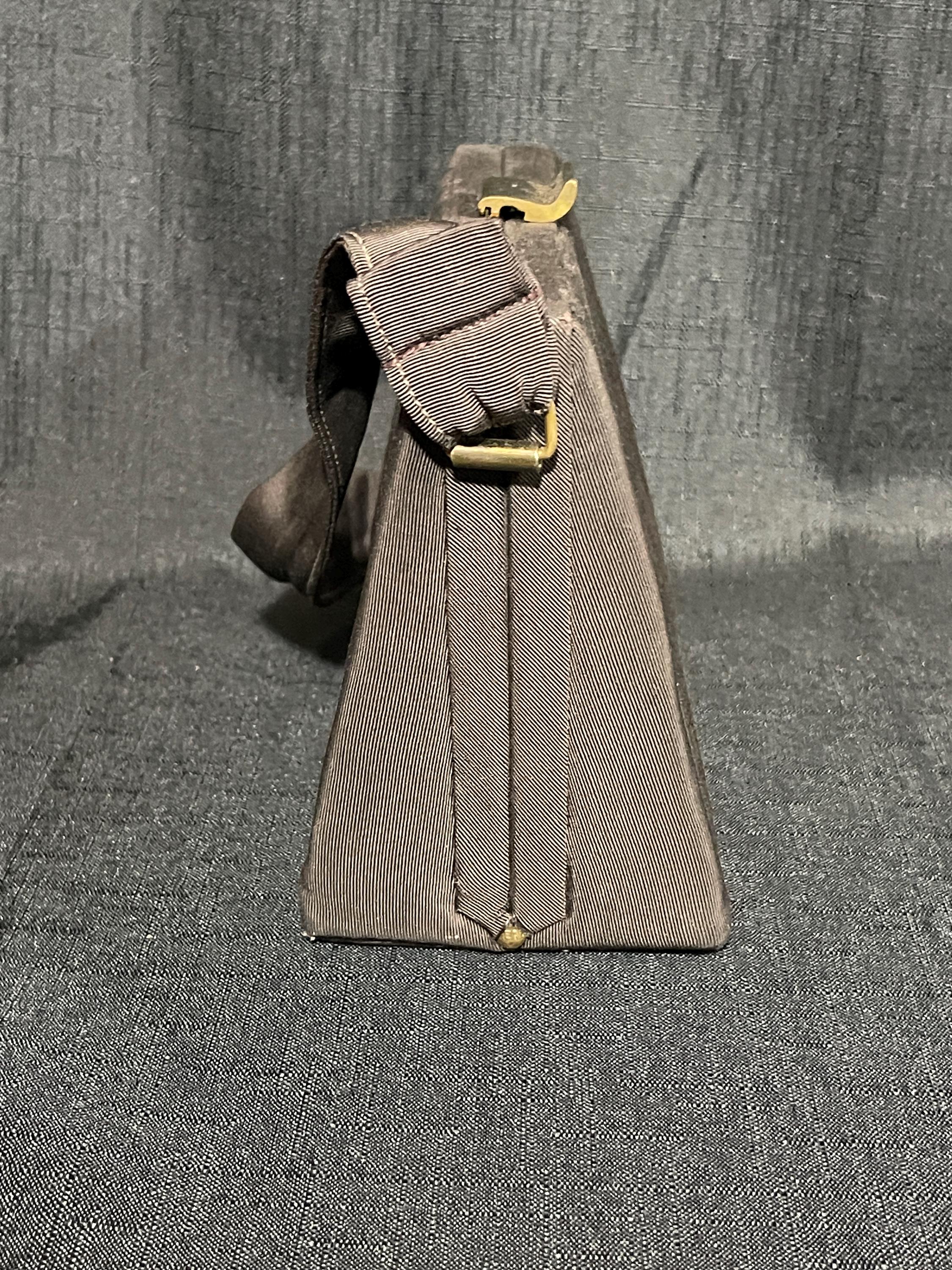 Vintage Ingber 1940s Satin Handbag W/ Gold-tone Clasp & Zipper Pocket ...