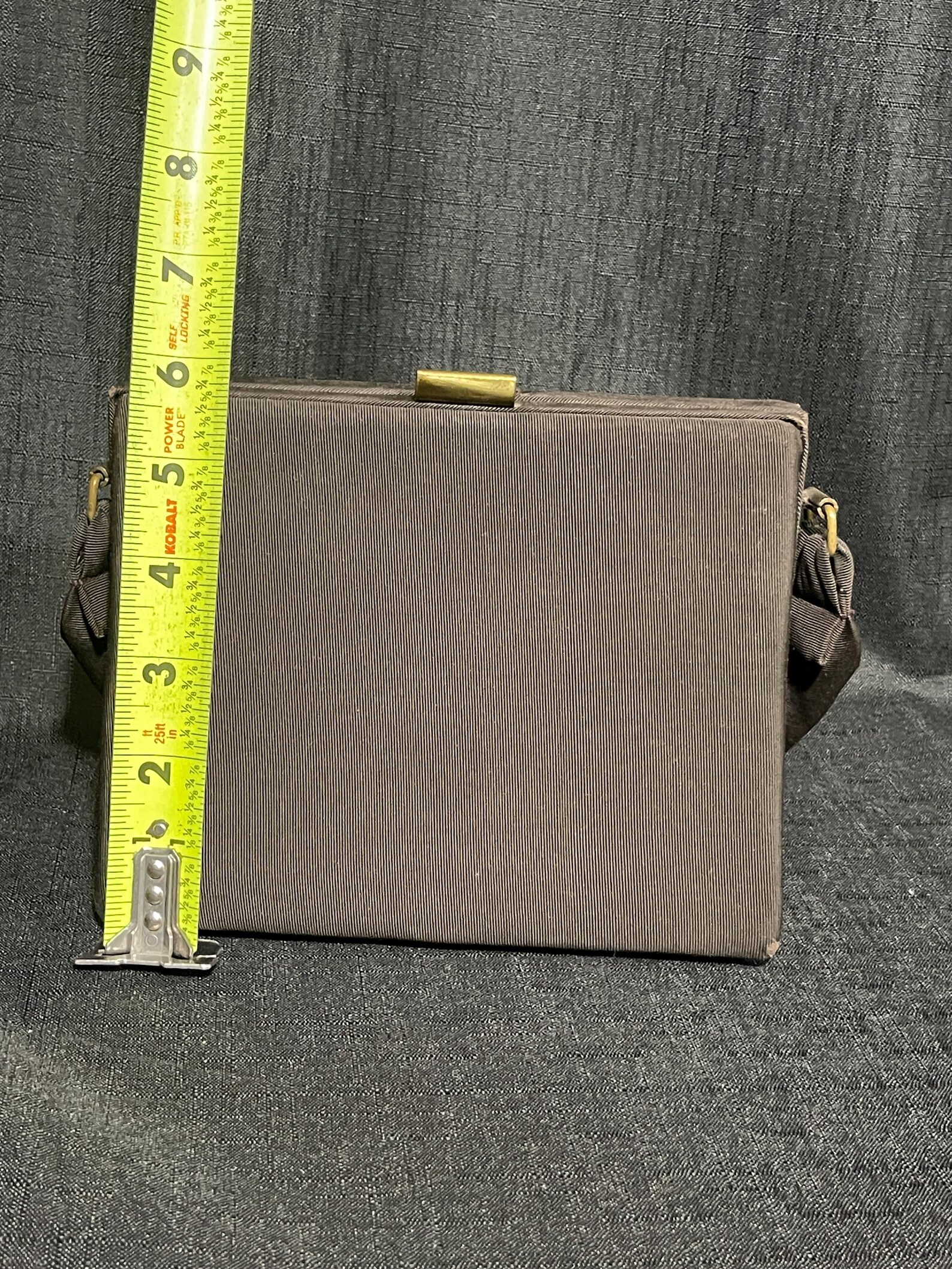 Vintage Ingber 1940s Satin Handbag W/ Gold-tone Clasp & Zipper Pocket ...