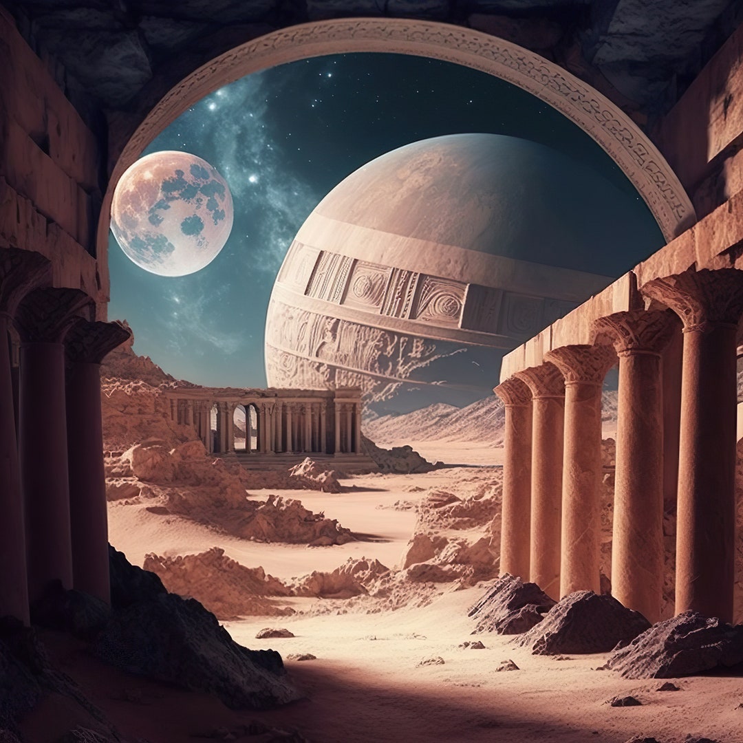 Greek Space Civilization Printable Wall Art Sparta on MARS - Etsy