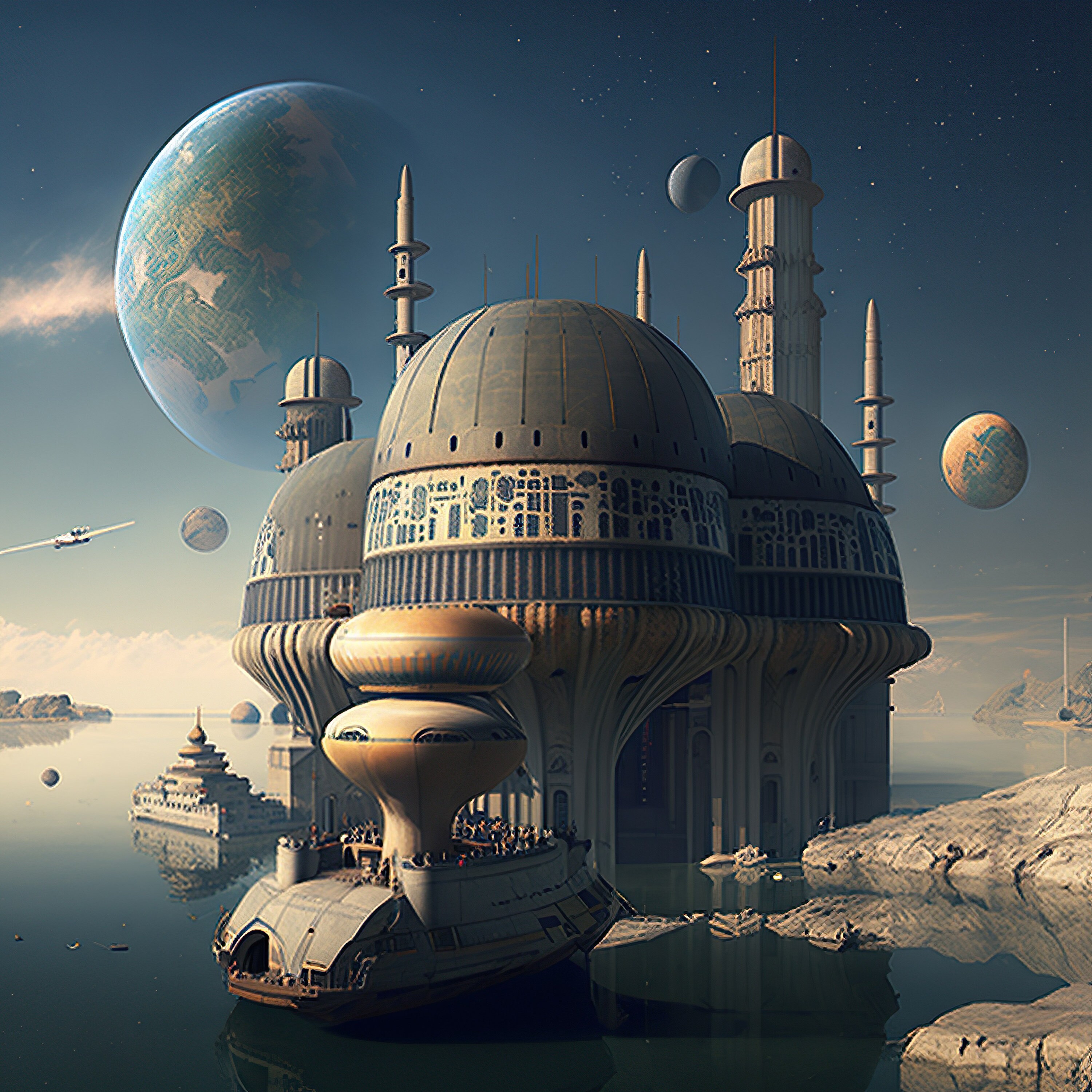 Saracens Space Civilization Printable Wall Art Abbasid - Etsy