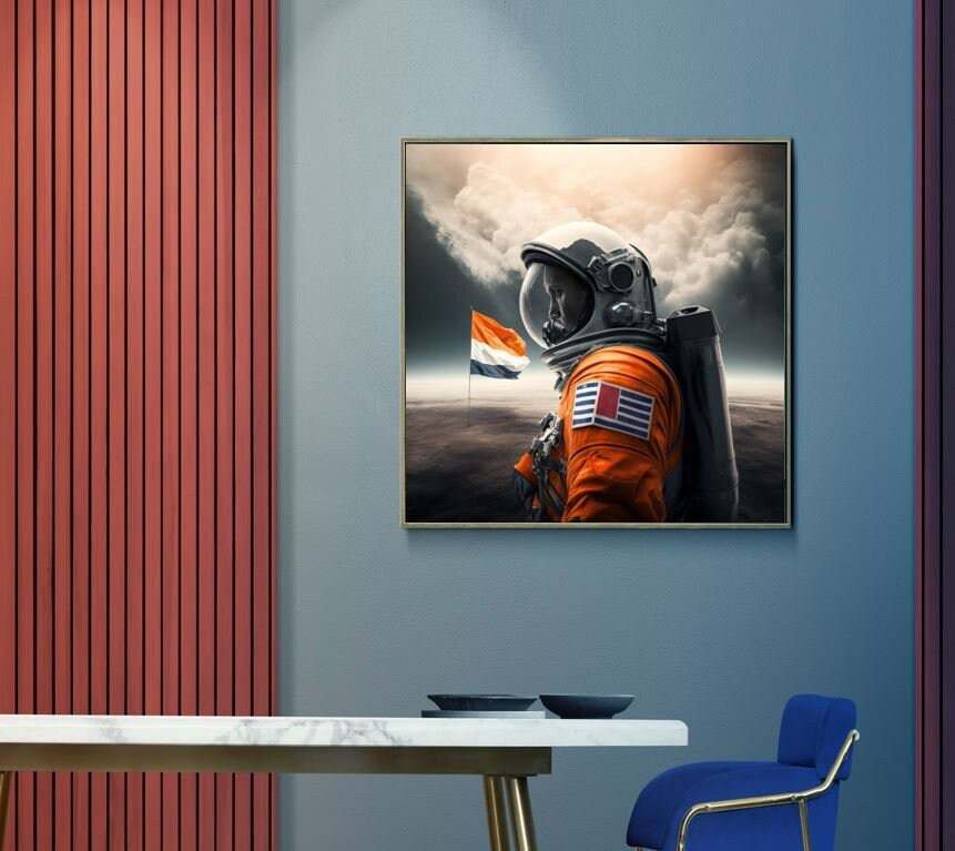 Dutch Space Civilization Printable Wall Art Dutch Astronaut - Etsy