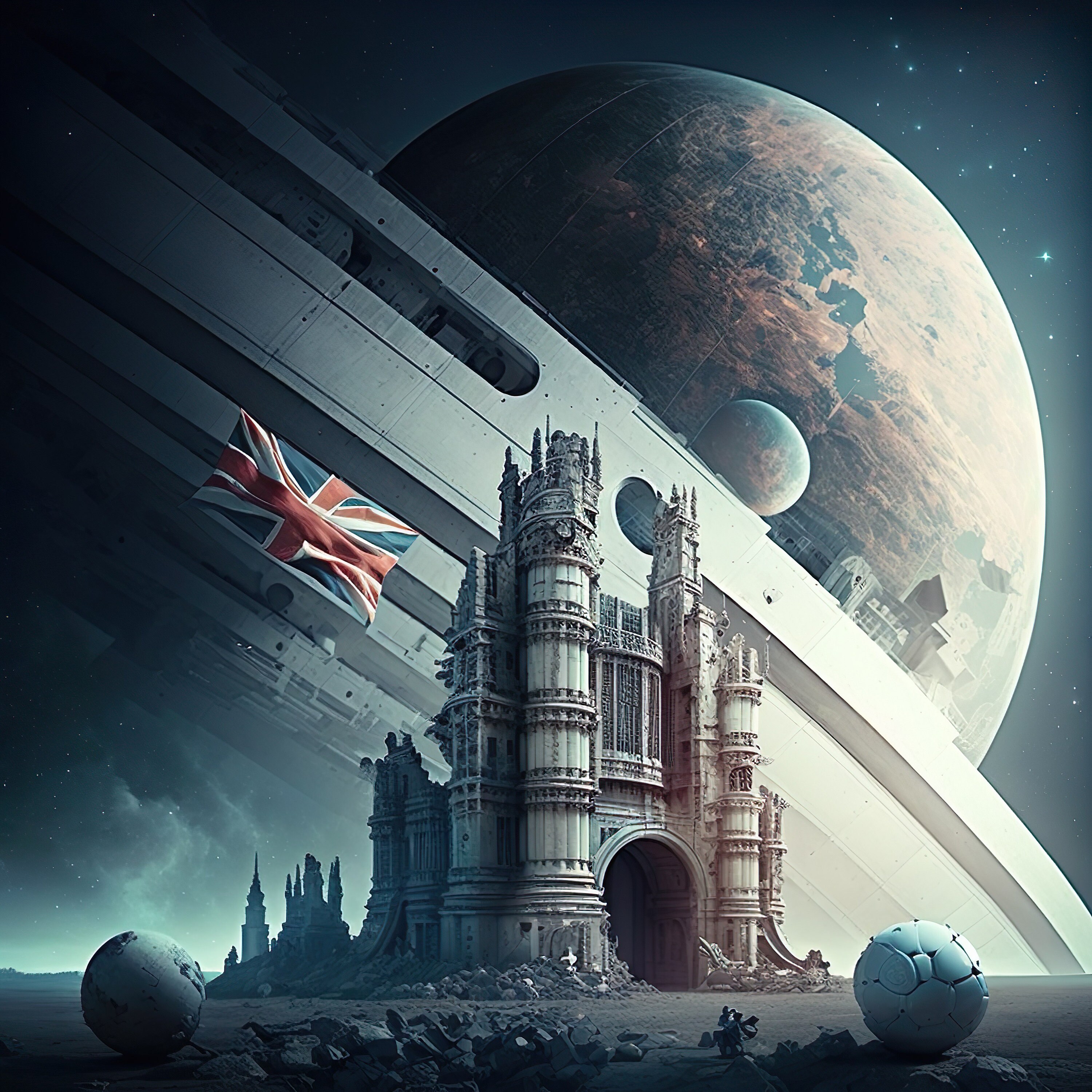 British Space Civilization Printable Fictional Wall Art - Etsy