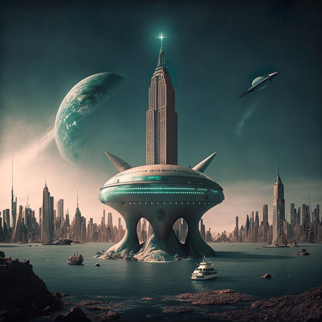 American Space Civilization Printable Wall Art New York - Etsy