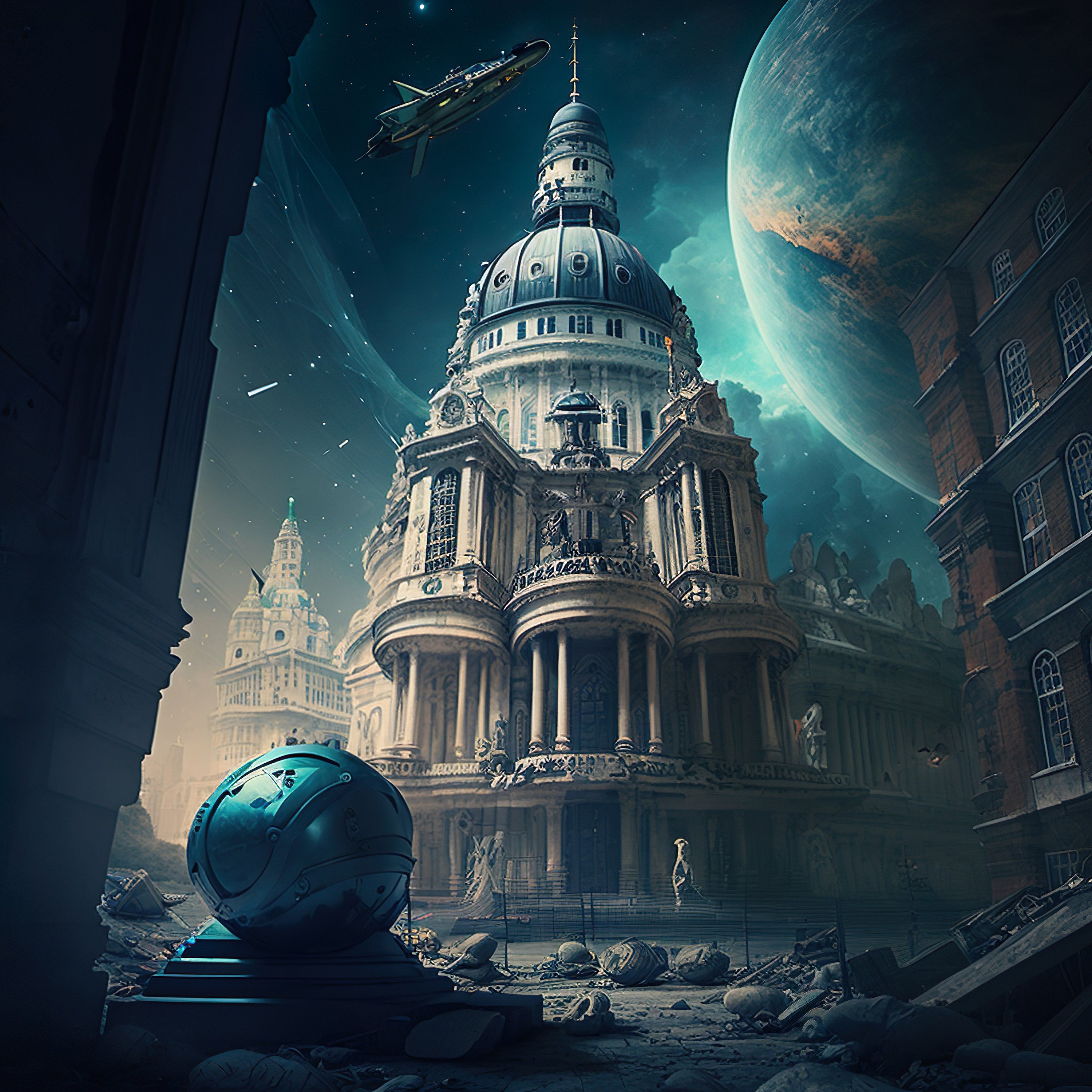 British Space Civilization Printable Fictional Wall Art - Etsy