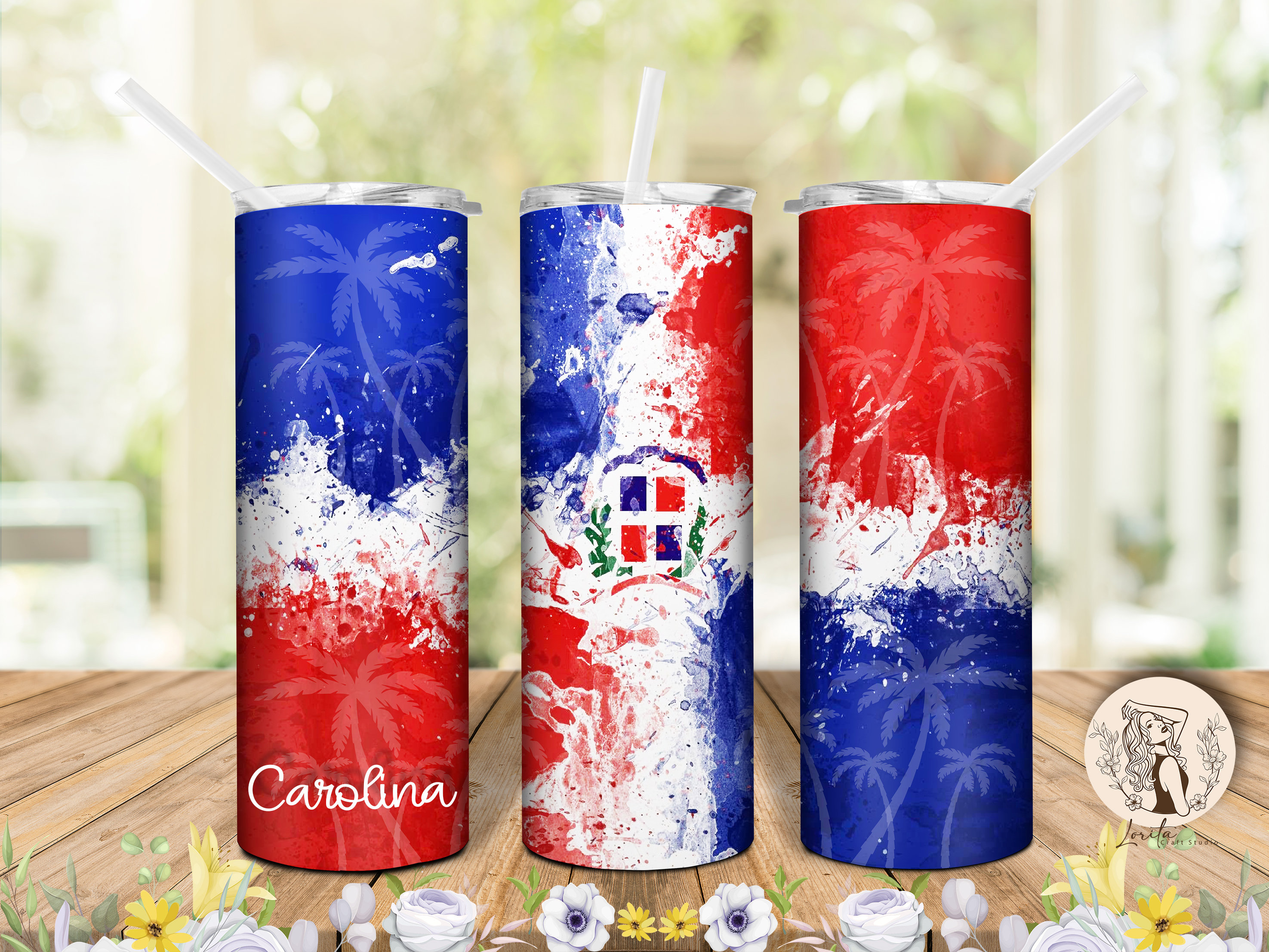 Dominican Tumbler, Dominican Flag Tumbler, Tumbler Dominicano ...
