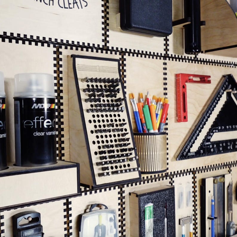 French Cleat Hex Bit Holder: Laser Cut Files (digital Download) - Etsy