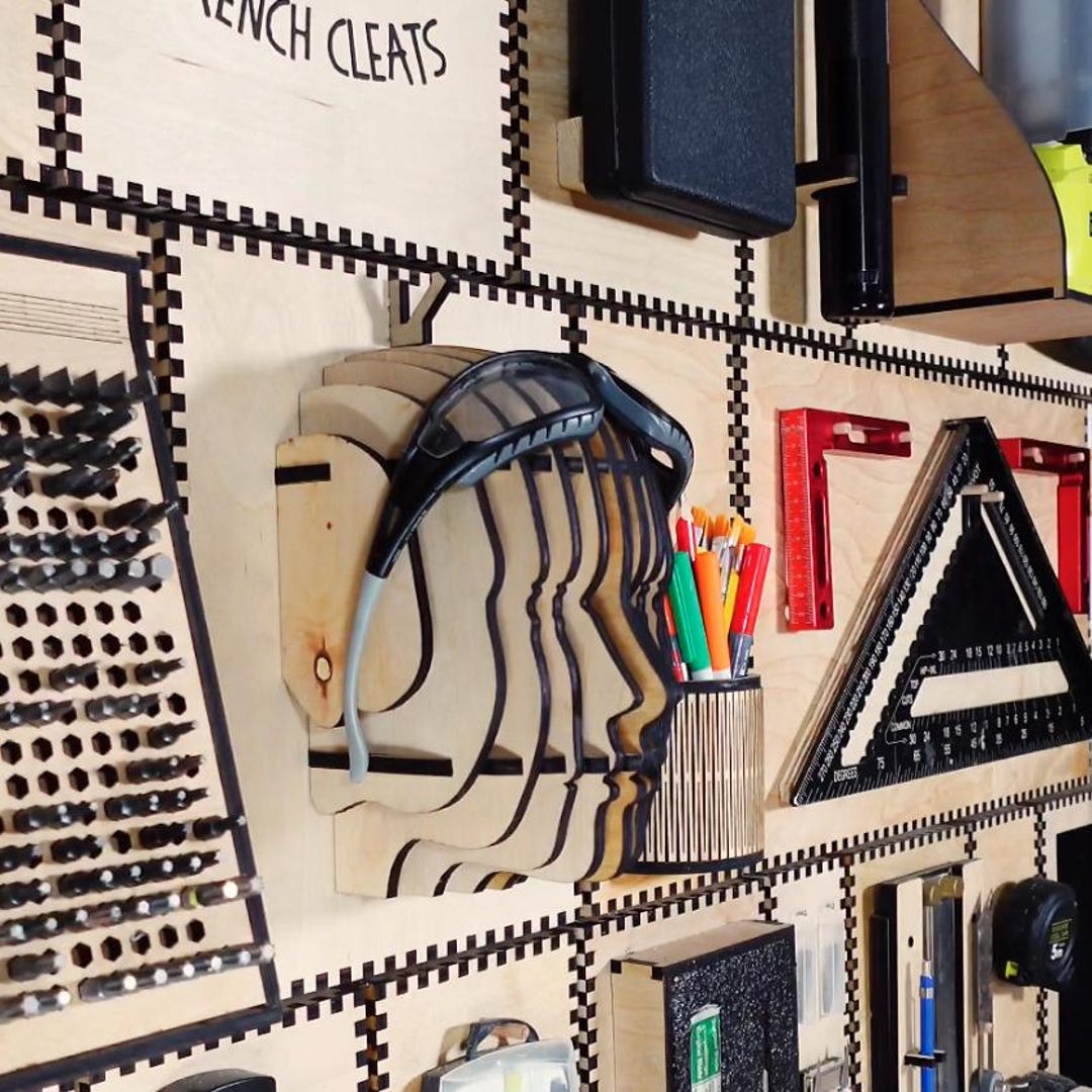 DIY French Cleat Organizer: Laser Cut Files for Safety Gear Storage in ...