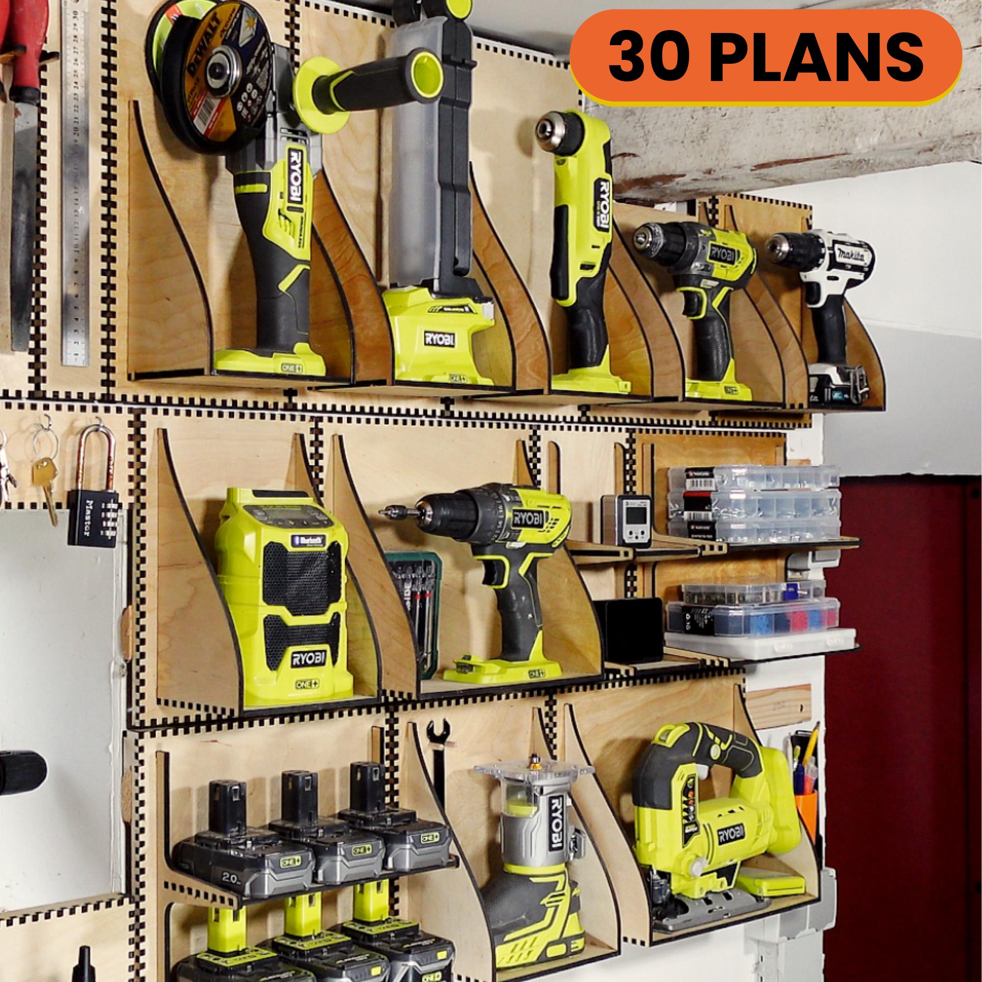 French Cleat Tool Holder Plans Bundle – 130 Laser Cut Files (DXF, PDF ...
