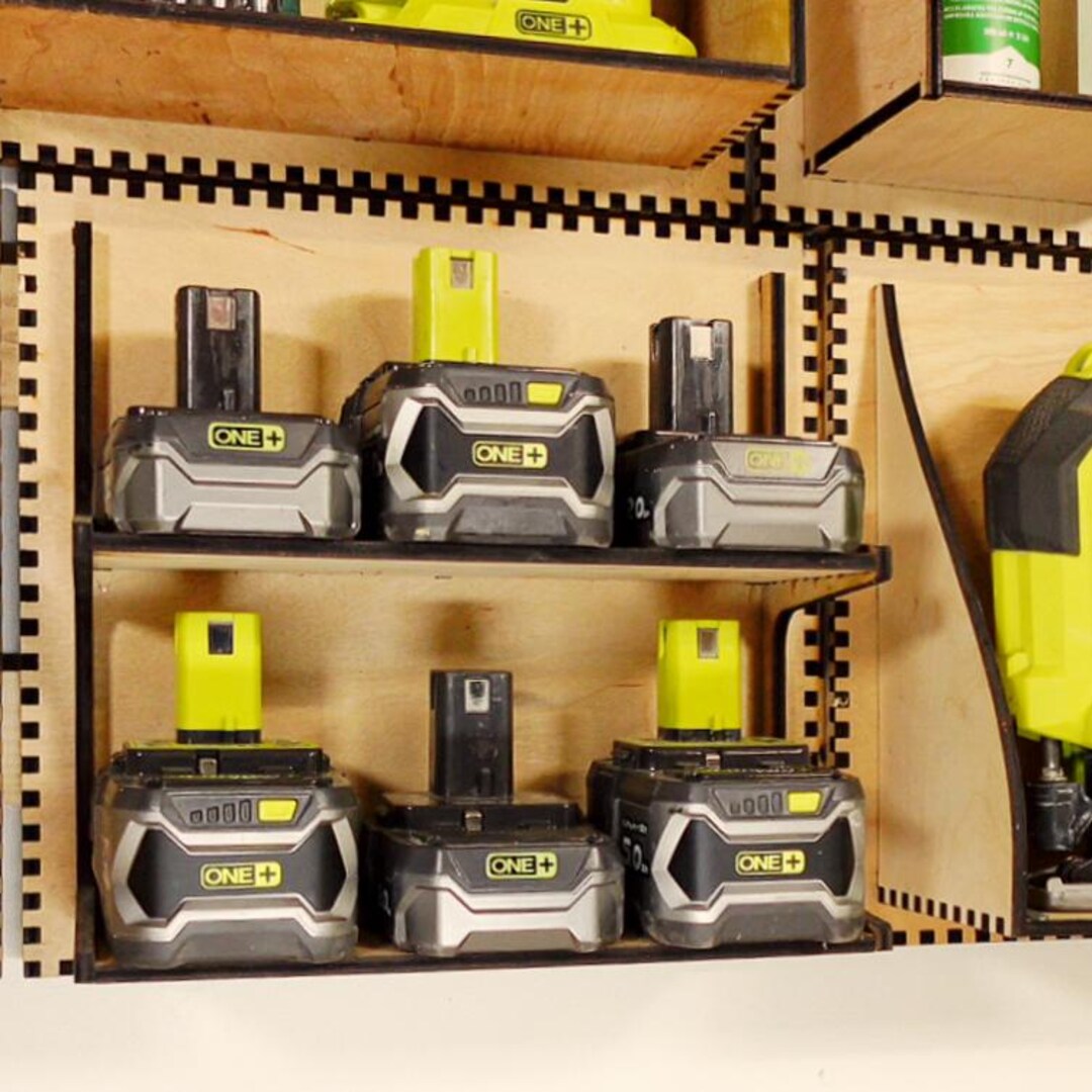 French Cleat Battery Storage Shelf: Laser Cut Plans (digital Download ...