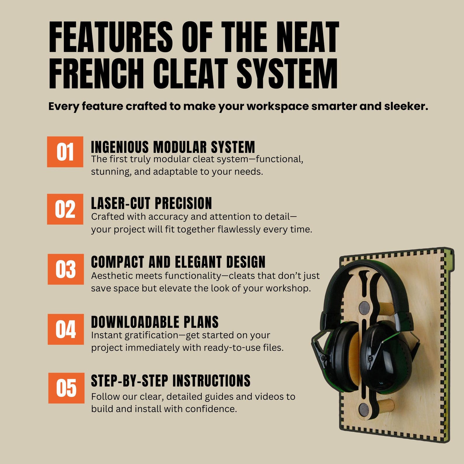 37 French Cleat Wallboard Plans – Ultimate Precision Laser-cut Designs ...